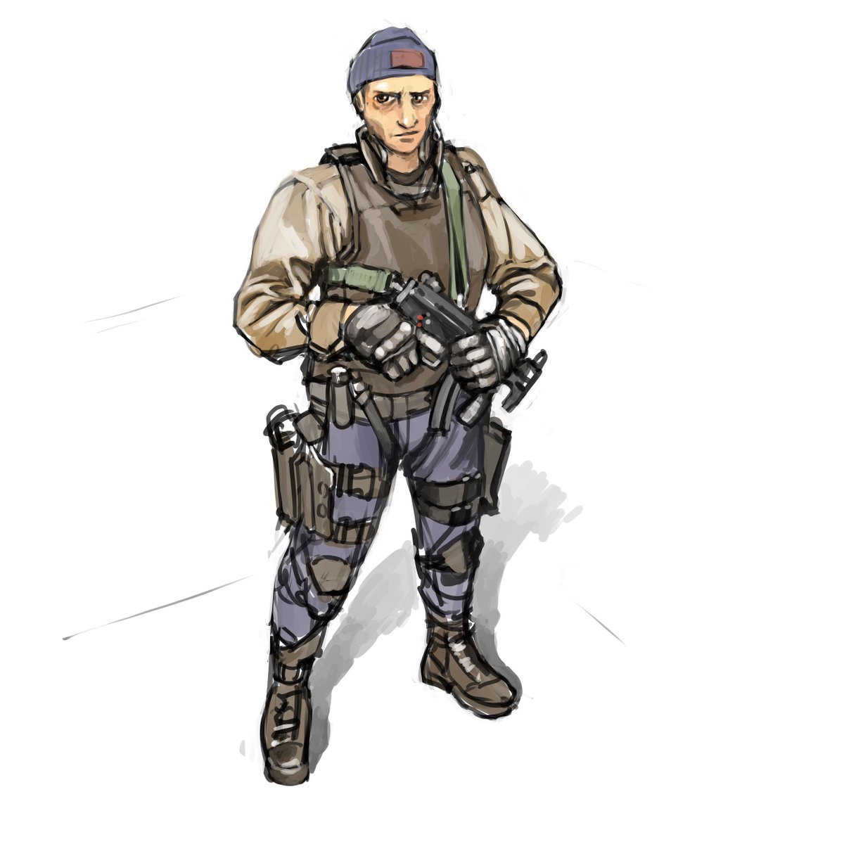 「sketching characters」|Mike Doscherのイラスト