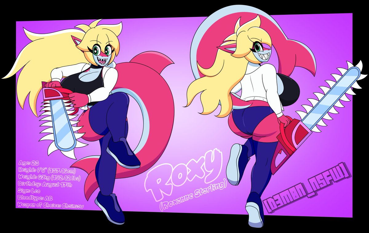 🔞 D3M0N (Comms Open!) 🔞 on Twitter: "Updated Ref Sheets for Roxy & Ashley, my Shorkstack and ...