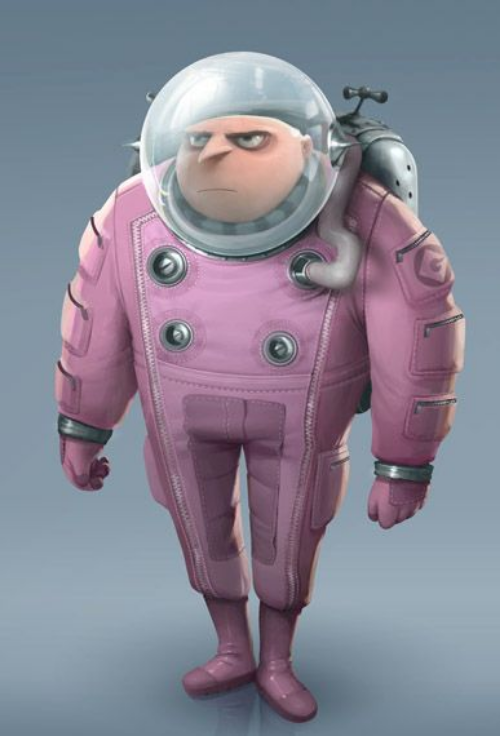 Gru Astronaut In His Pink