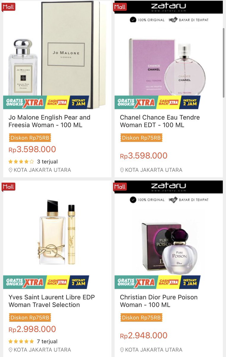 Thread Shopee on Twitter: "Yang cari parfum original cek toko ini yap https://shope.ee/40BU5V4Vky"
