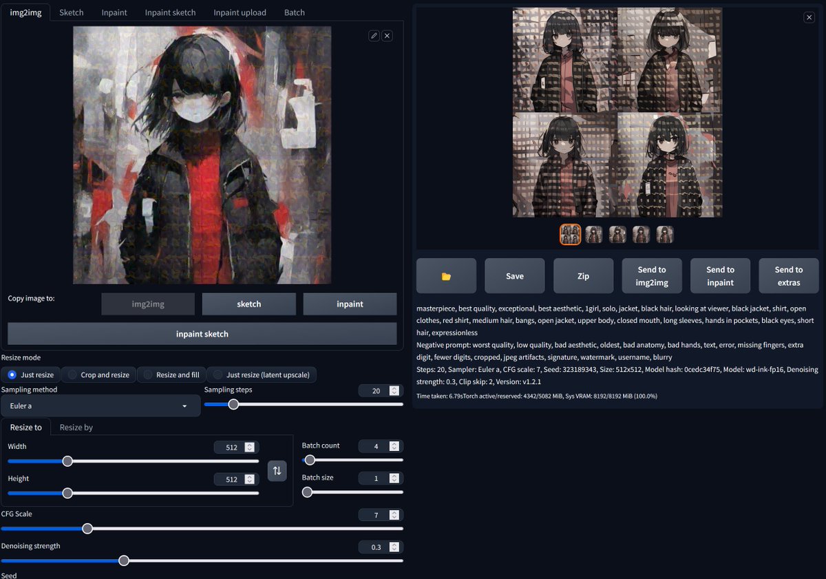 Plat 🖼️ on Twitter: "Mistで LoRA 学習妨害、低デノイズ強度のi2i妨害ができた Mist↓ https://mist-project.github.io ...