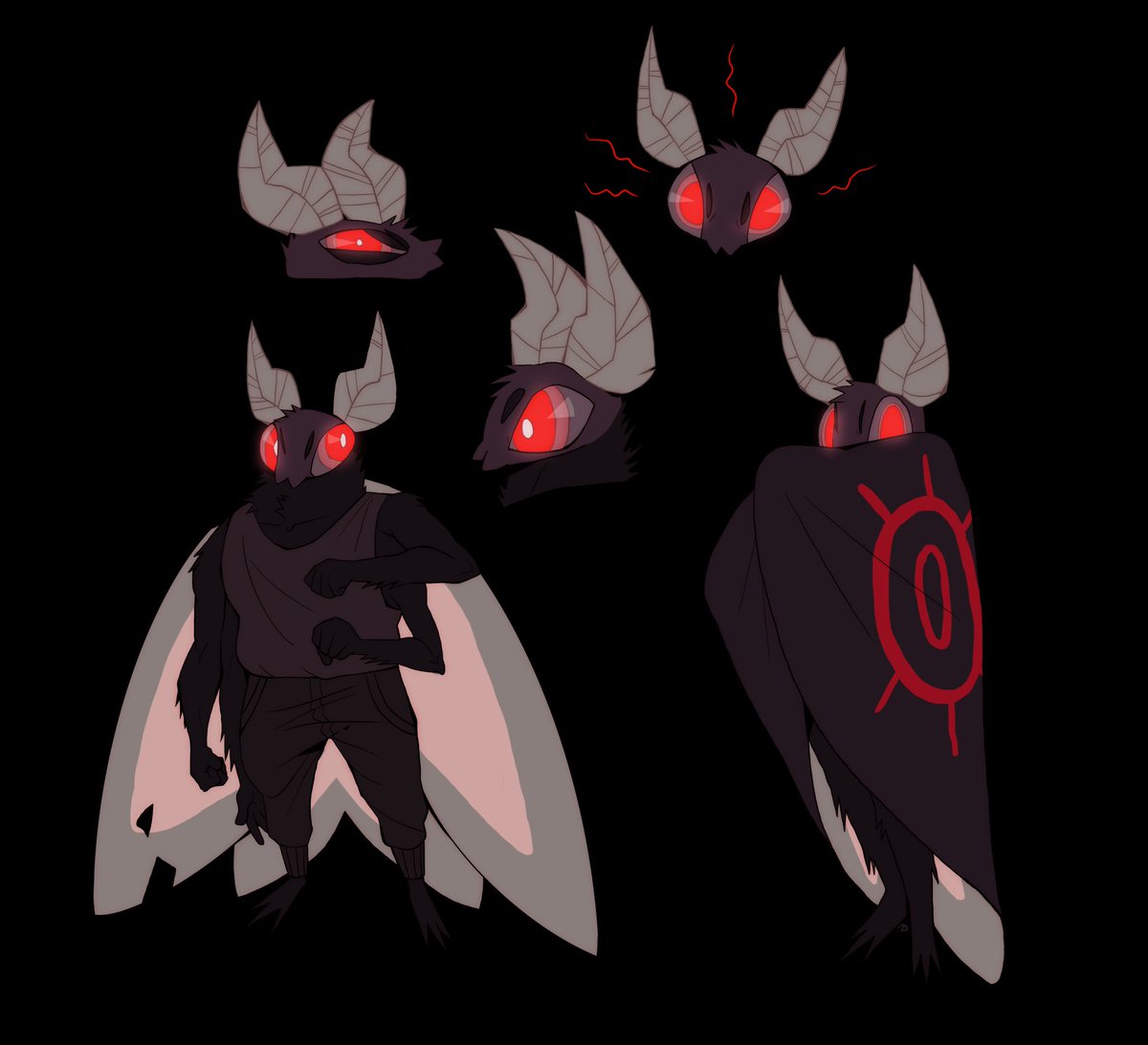 「Rendered out my mothman oc…. What do we 」|🐯DINKY🐯のイラスト