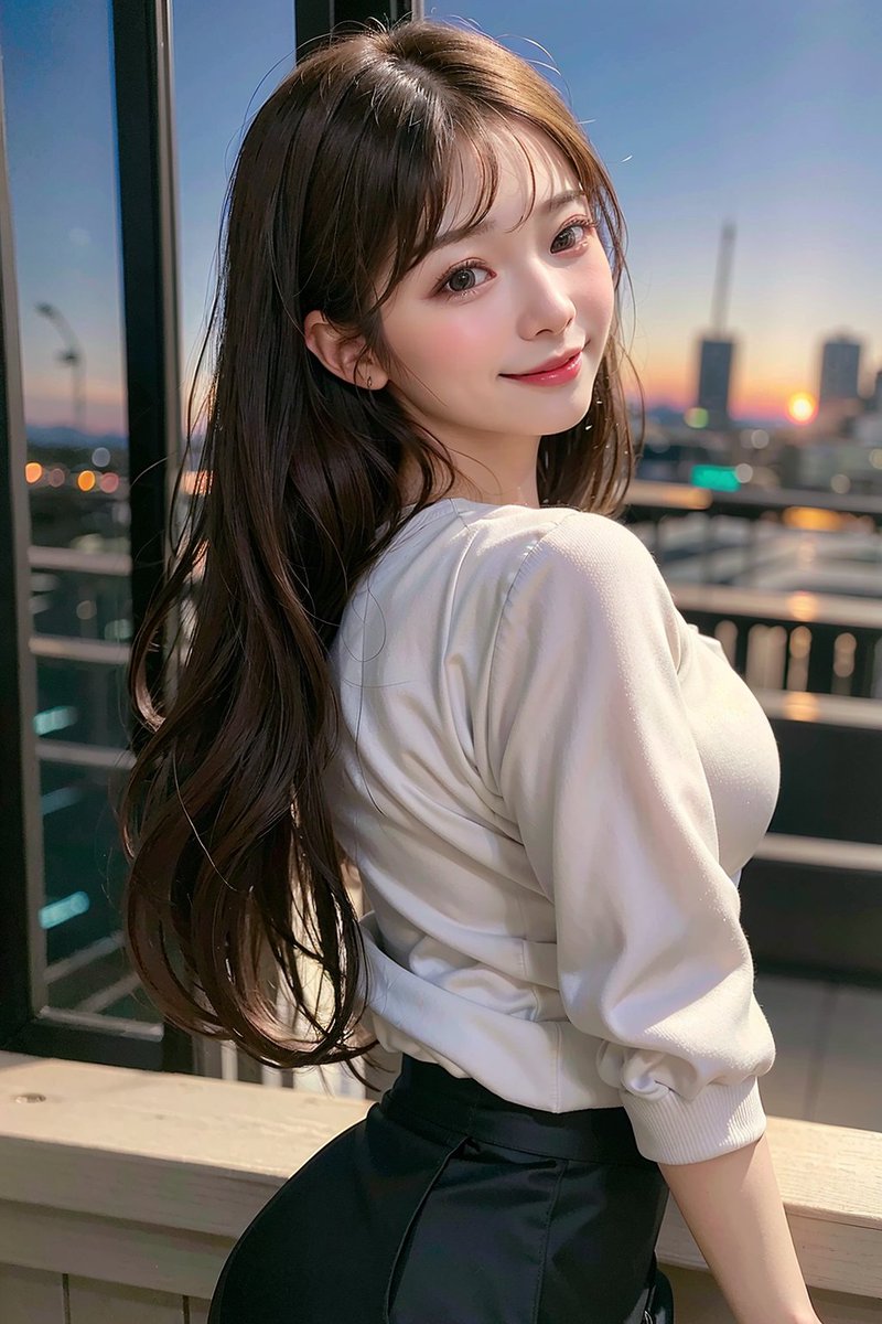 sousui on Twitter: "Beauty Looking Back 😍 きれいな景色だね ️ prompt: pencil-skirt #AIphotography # ...