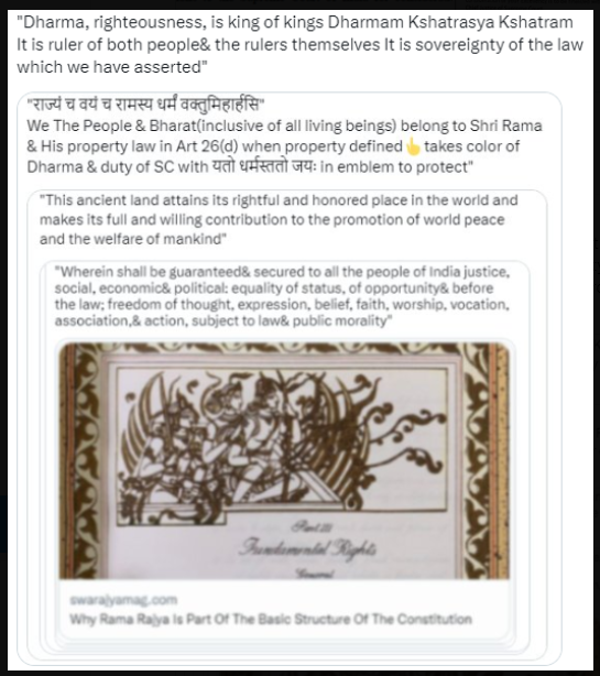 Sengol Rama Rajya pious purpose make Bharat great again by reminding us ...