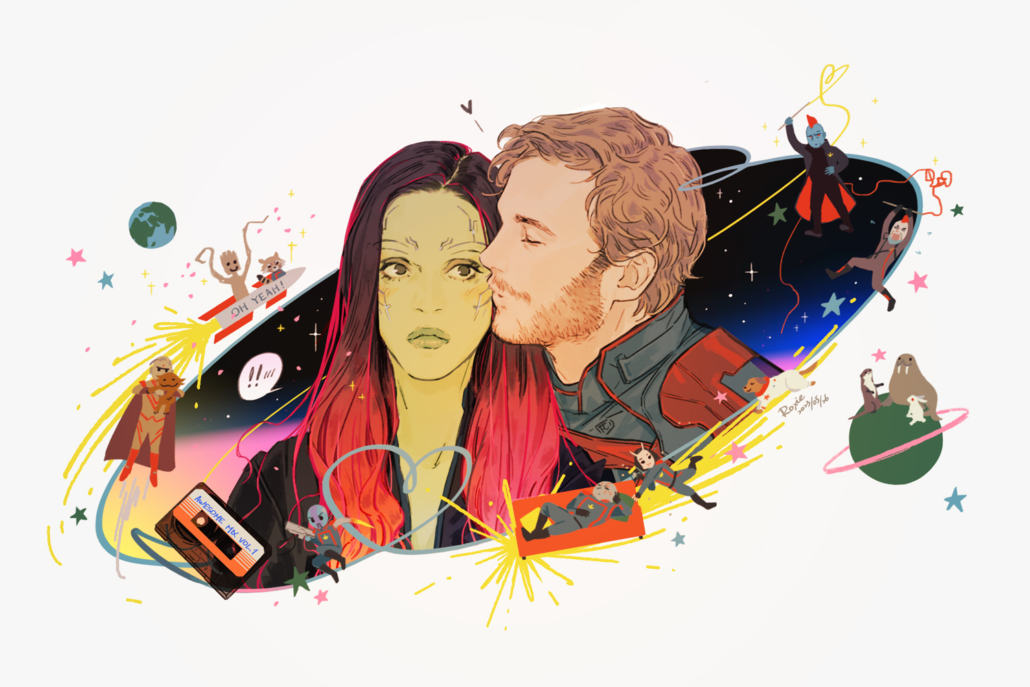 Gamora And Star Lord Romance