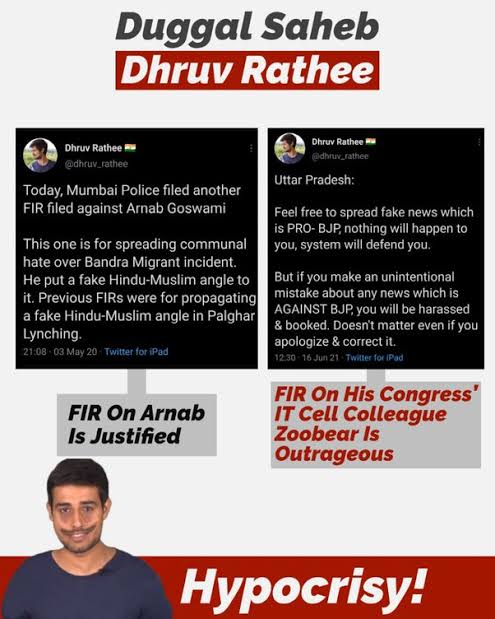 Yashail on Twitter: "If hypocrisy had a face! @dhruv_rathee #DoglaNRI #DhruvRathee https://t.co ...