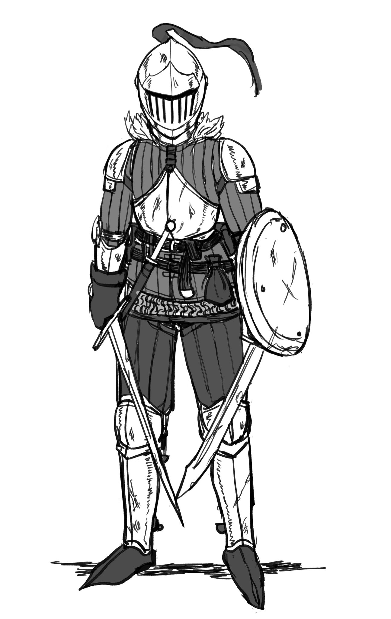 Medieval Weapons And Armor Drawings