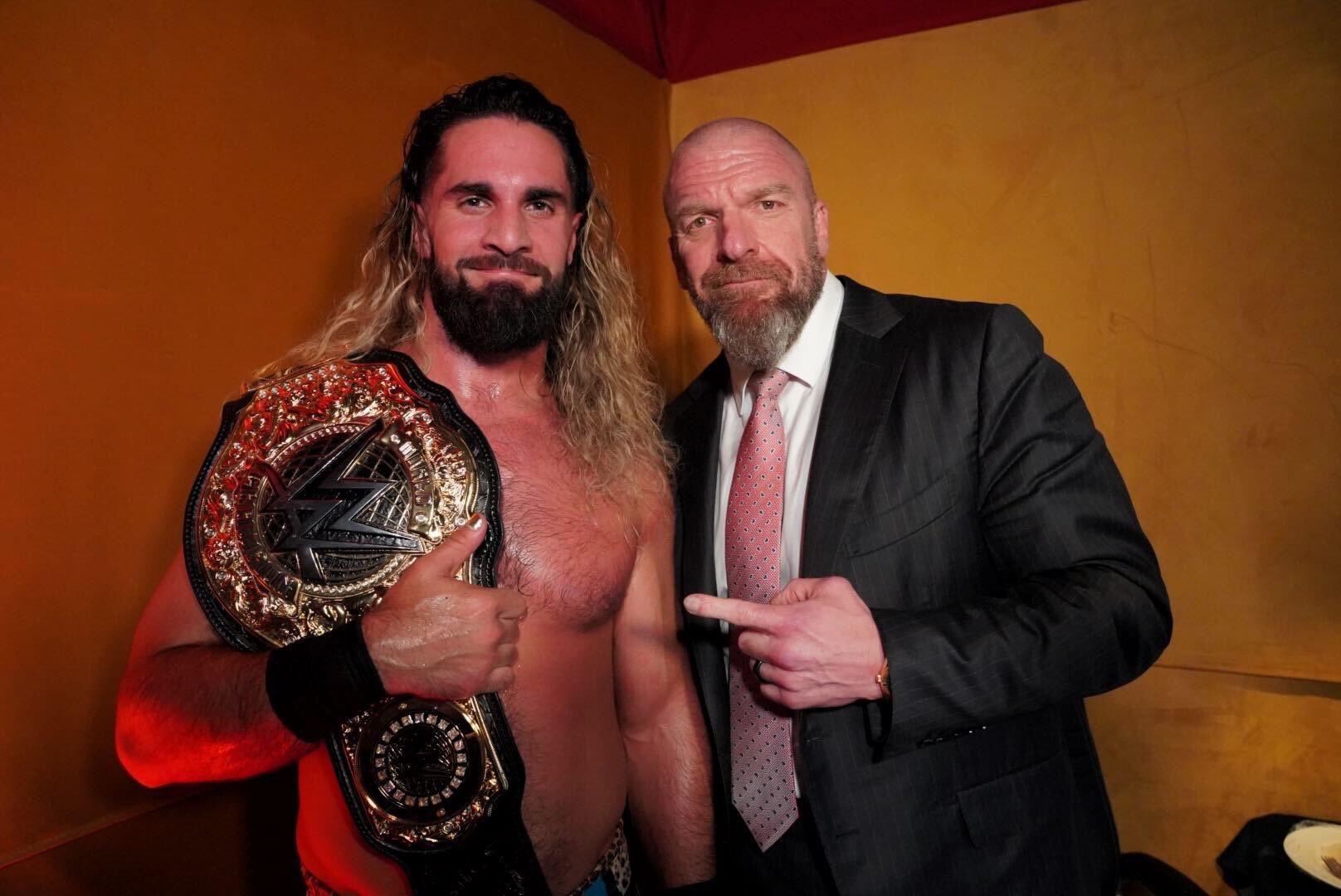 Triple H Wwe Champion And World Heavyweight Champion