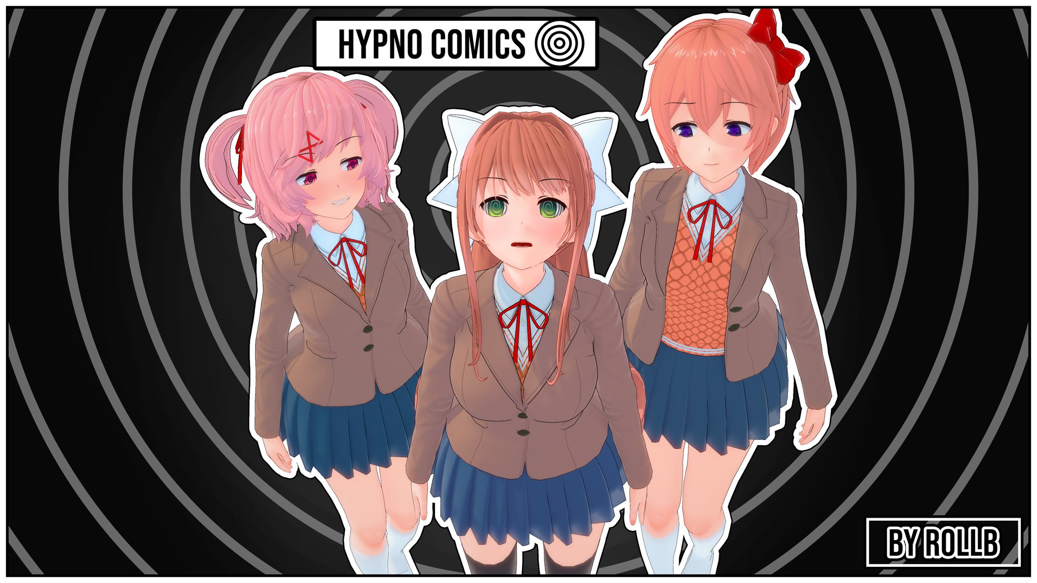 RollB on Twitter: "Chapter 3 of the Doki Doki erotic comic I posted here last month. #DDLC https ...