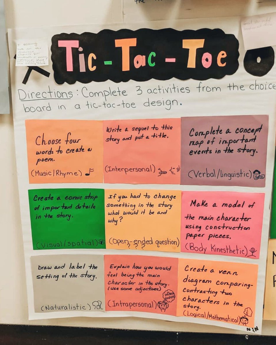 edutopia on Twitter: "Teacher tip 💡 Check out these jumbo choice boards ...