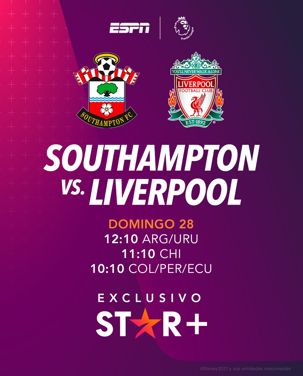 ESPN Perú on Twitter: "¡DISFRUTA LA PREMIER LEAGUE POR #StarPlusLA! Te esperamos EN EXCLUSIVA ...