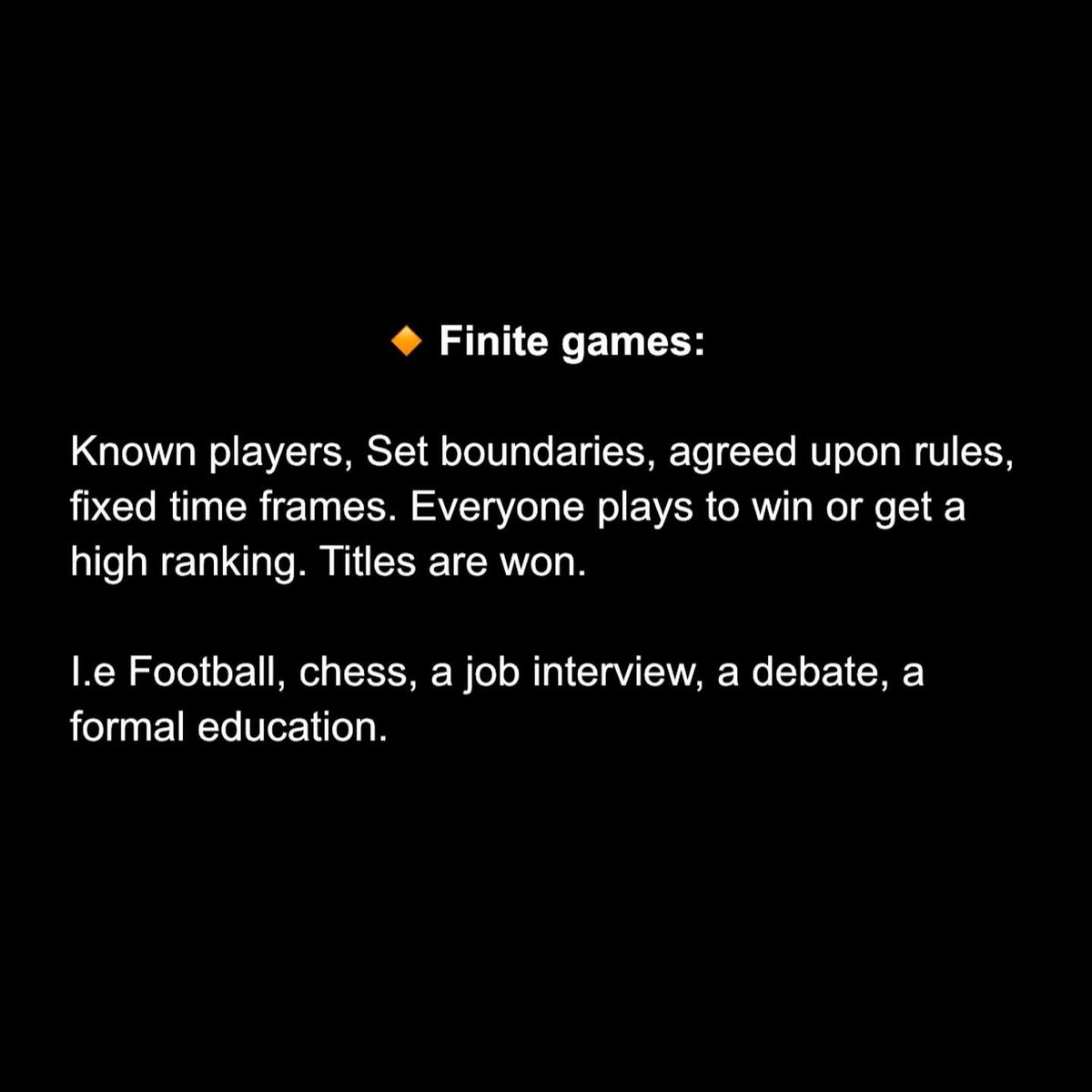 Book Review Thread 🧵 - Finite and Infinite Games by James P. Carse # ...