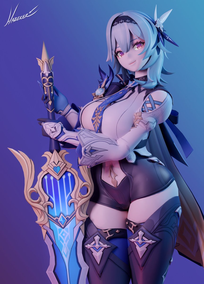 NSFW/RULE34 🔞 on Twitter: "RT @Hazeker: Eula Render 💙"