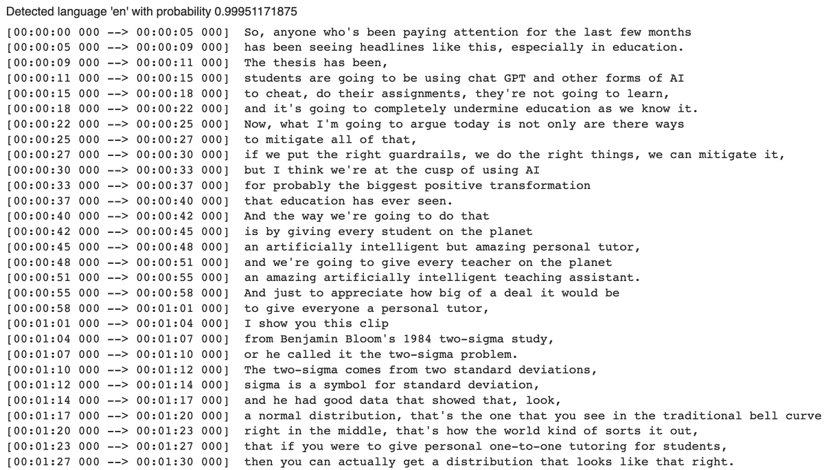 黄赟 on Twitter: "震惊 !! 必须分享王老师的 repo https://github.com/lewangdev/faster-whisper-youtube… 前两天用 ...