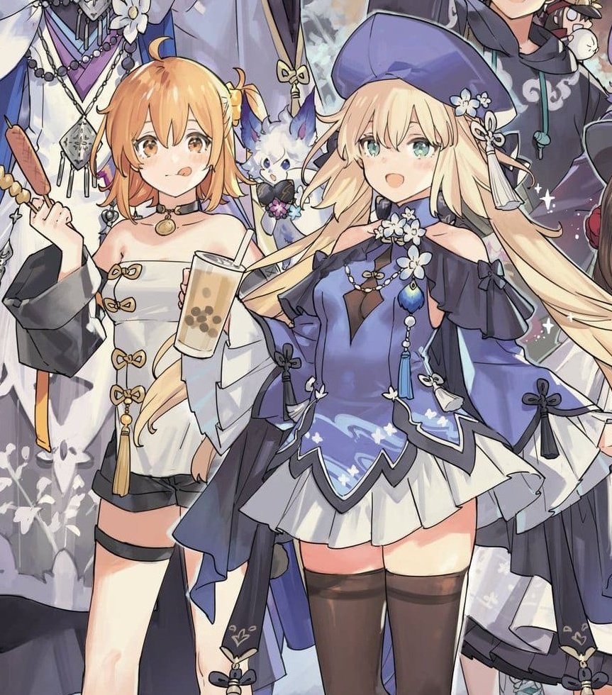 Daily Gudacas On Twitter Gudako And Castoria In The Cn 6th Anniversary Commemorative Art