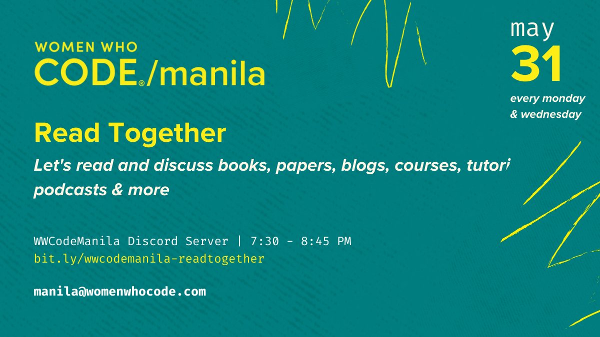 Women Who Code Manila on Twitter: " Monthly Reading Wrap Up Welcome to our book club! Let's read ...