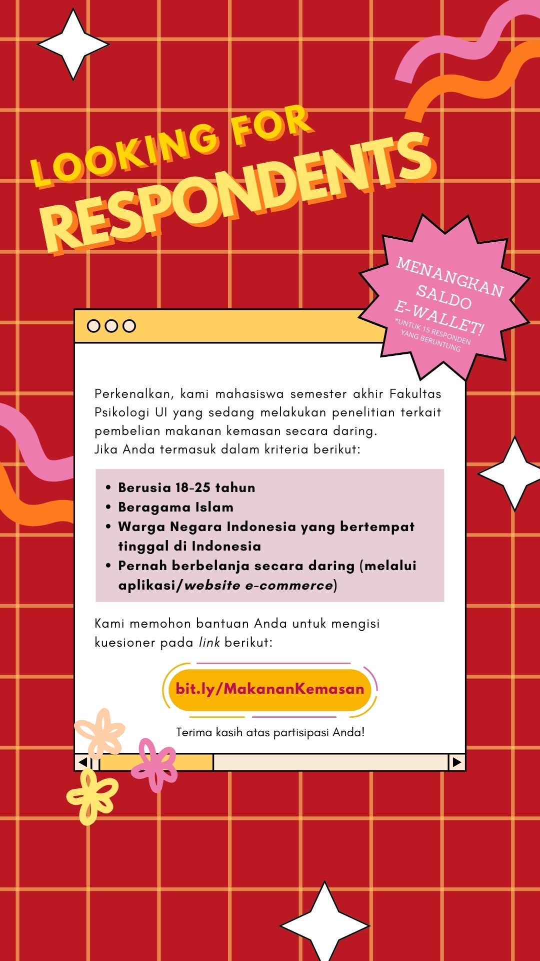 butuh partisipan on Twitter: butuh partisipan on Twitter: