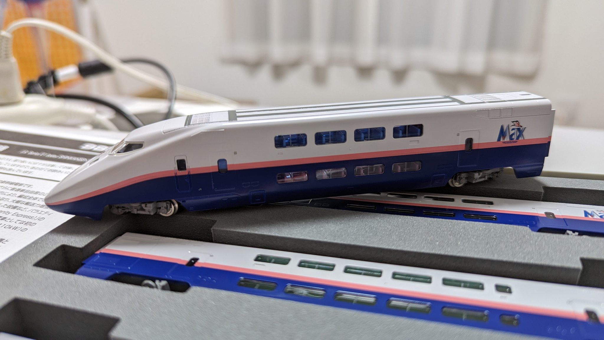 コルフ鉄道情報局(鉄道模型垢) on Twitter: "TOMIX製E1系上越新幹線、導入。 E4の件があったので正直不安でしたが、塗装や印刷は問題無し。車番インレタは1〜3編成の3つと ...