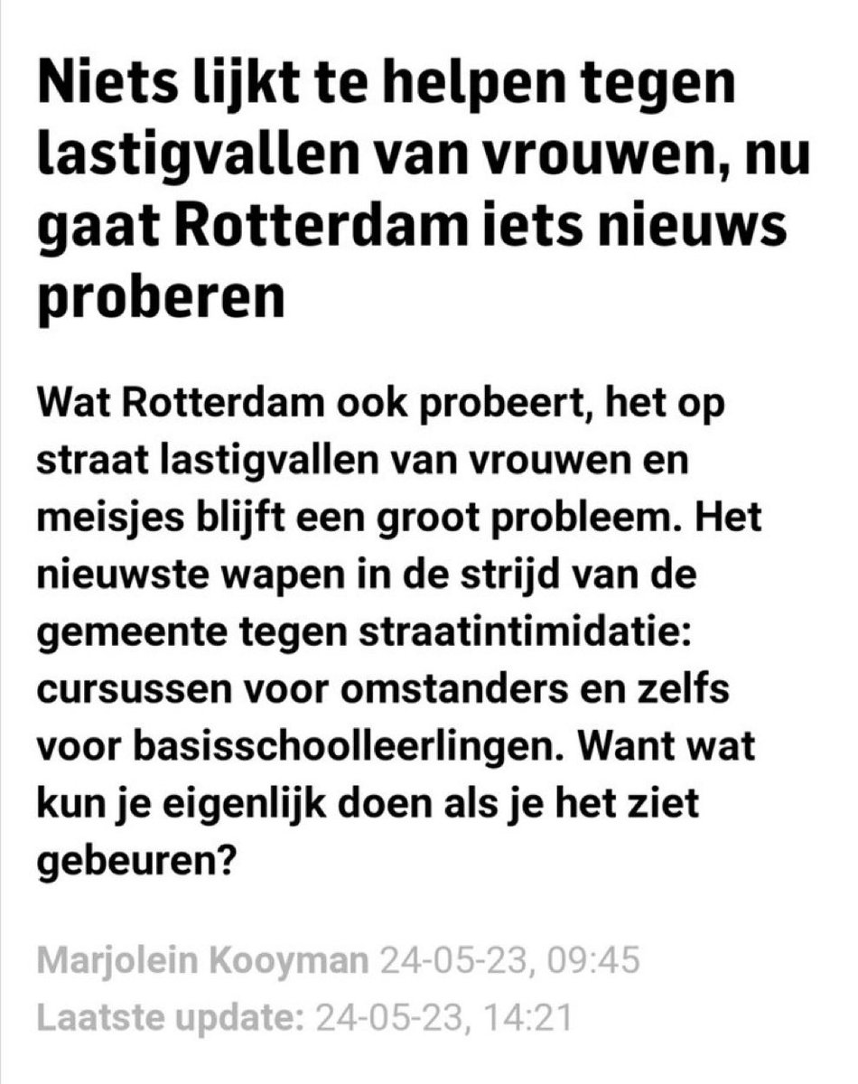 Peter on Twitter: "RT @LeaksScorpy: Dus in Rotterdam hebben mannen een opleiding nodig zodat ze ...