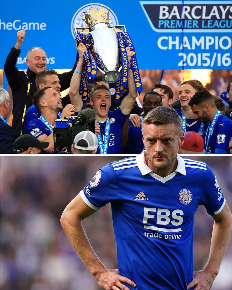 Curiosidades PL on Twitter: "Leicester: 2016: Campeões da Premier League. 2023: Rebaixado para a ...