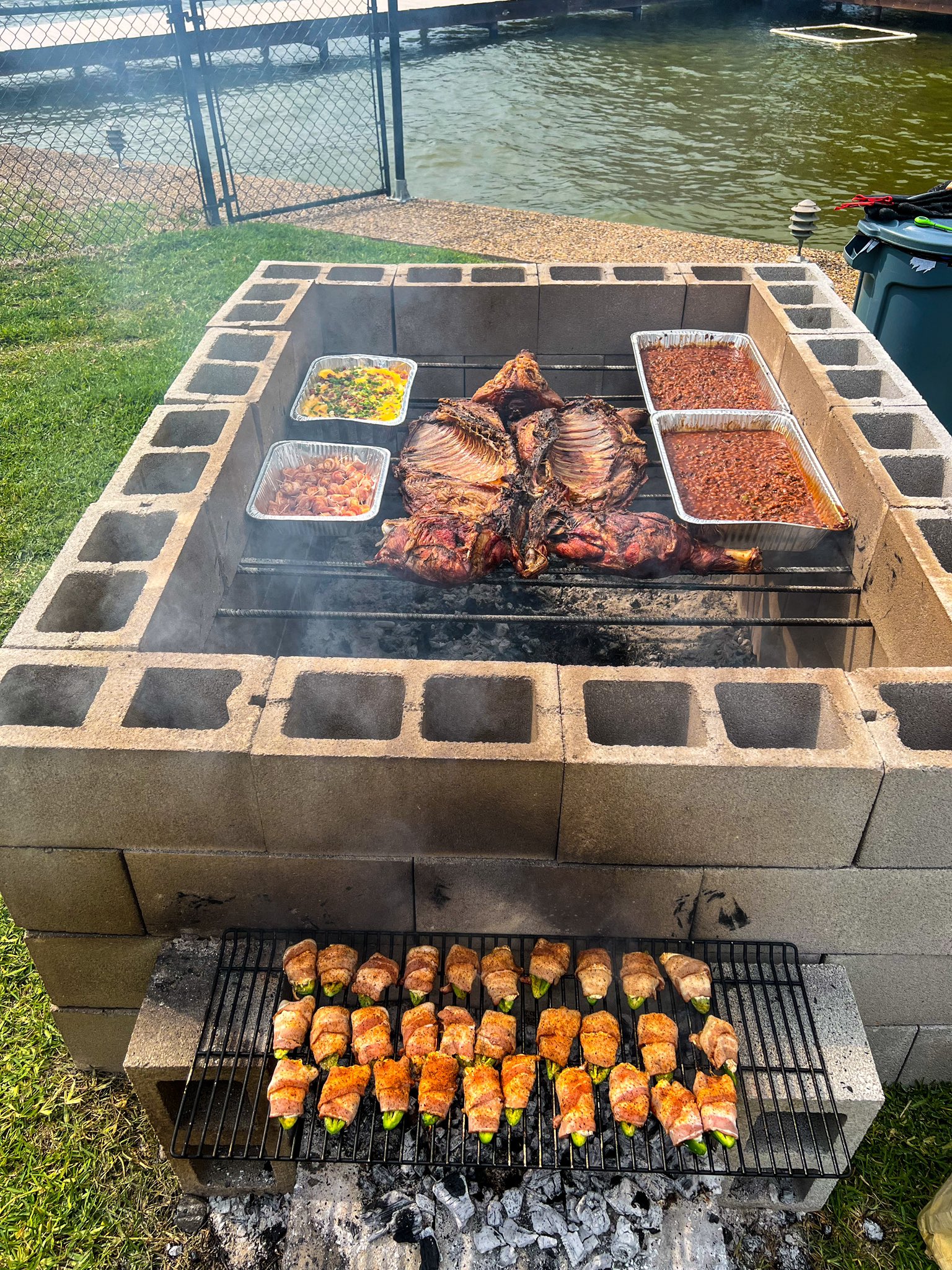 Cinder Block Grill Grate How To Build Your Own Barbecue Fireplace