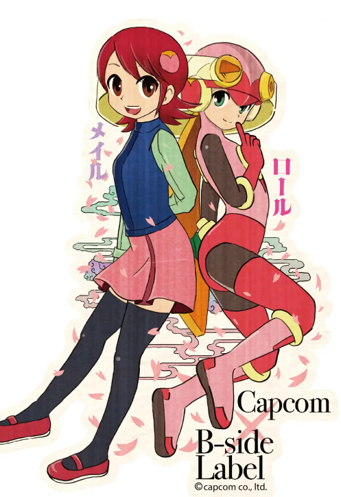 Brian on Twitter: "Mayl and Roll.EXE Capcom x B-Side label sticker is back in stock at Play-Asia ...