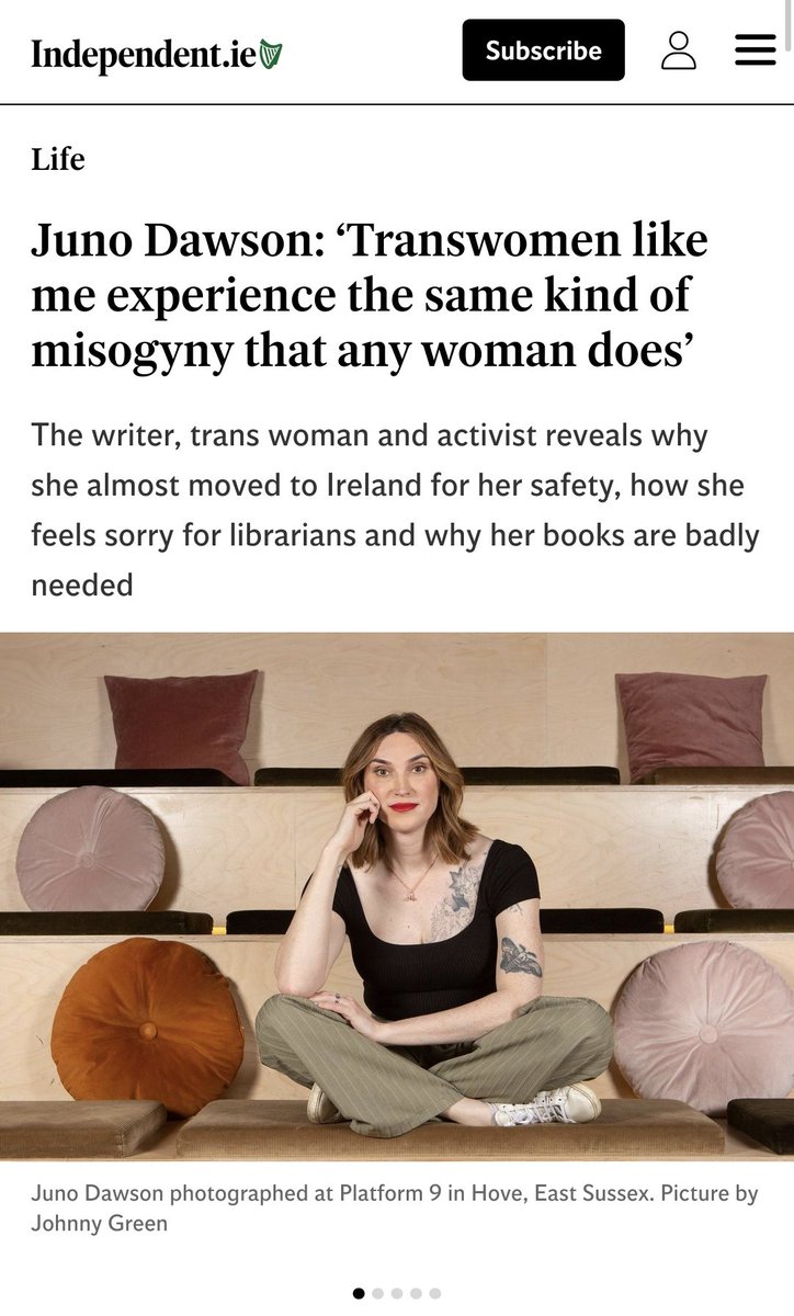 Genevieve Gluck on Twitter: "Trans-identified male Juno Dawson in @independent_ie: "Transwomen ...