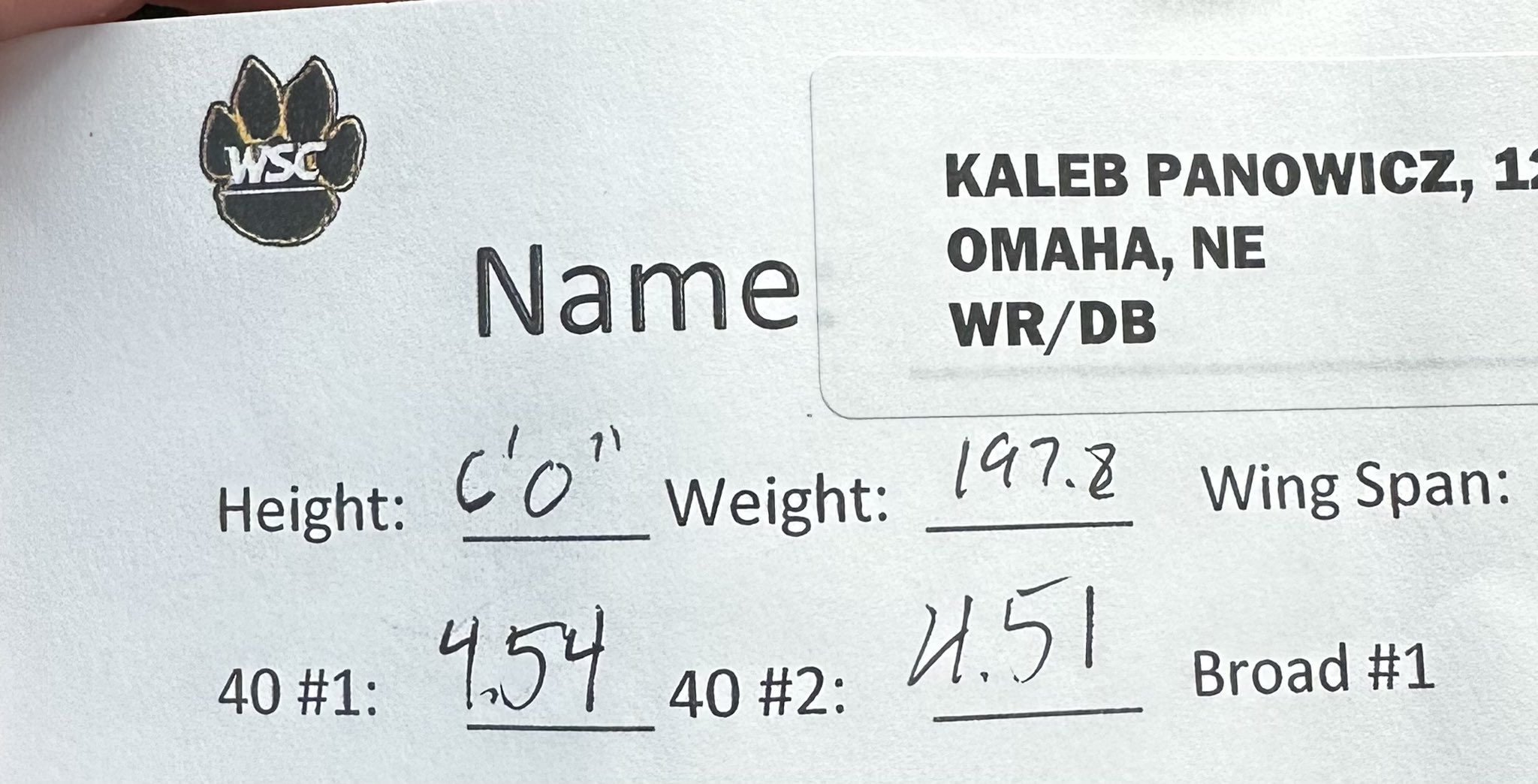 Kaleb Panowicz on Twitter: "Thanks for having me! @WayneStFootball @COACHMCLAU @Coach_Prosser ...