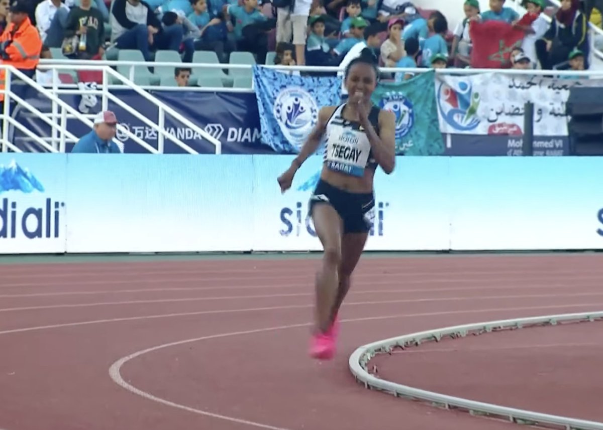 CITIUS MAG on Twitter: "It's the Tsegay Tshow! Gudaf Tsegay wins the women's 1500m in Rabat in 3 ...