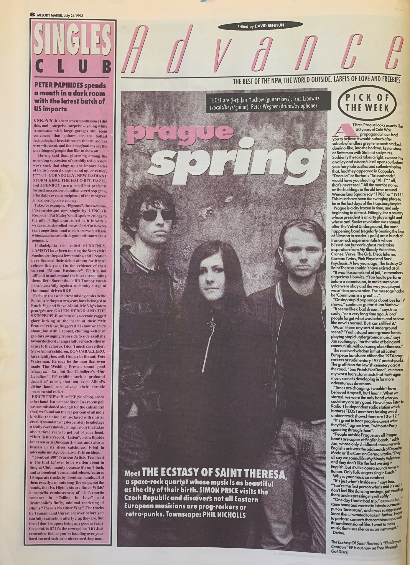 Ecstasy Of Saint Theresa Band