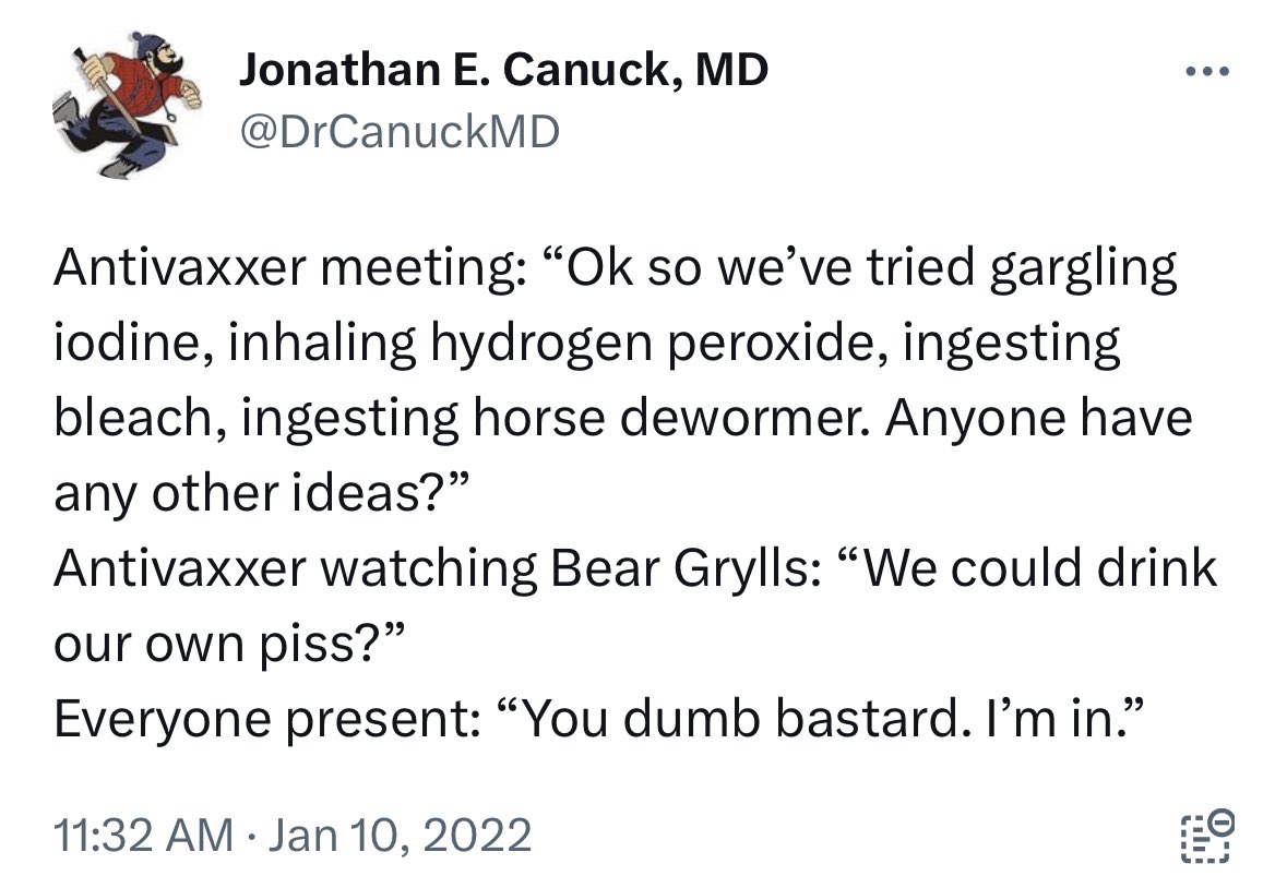 Vance Murphy on Twitter: "You also called ivermectin horse dewormer. You are an absolute joke."