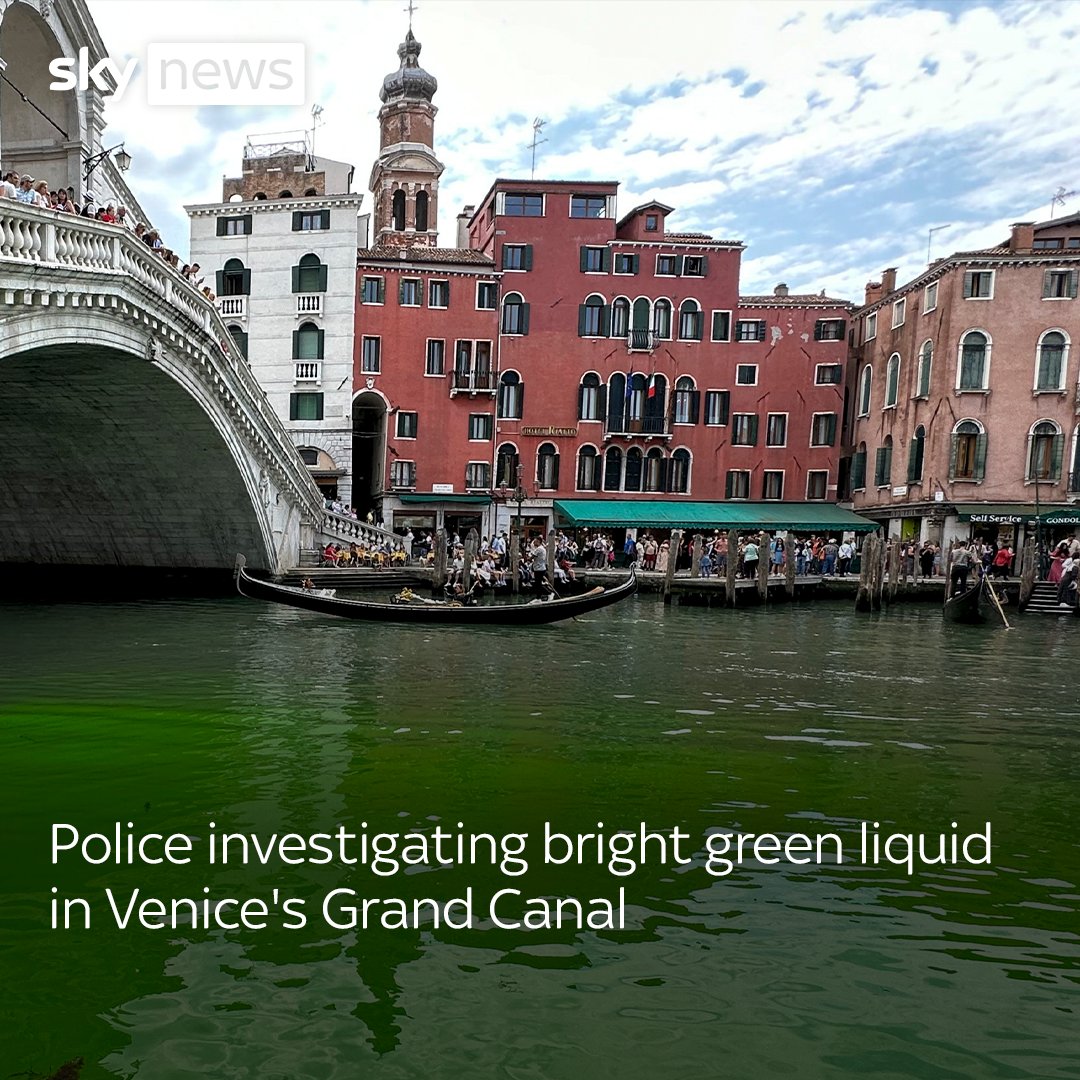 Sky News on Twitter: "Police in Venice have launched an investigation into the source of a ...