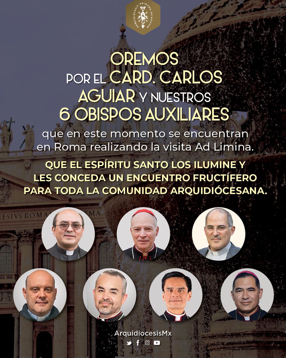 Arquidiócesis Primada de México on Twitter: "Esta noche nos toca a nosotros orar por ellos ...
