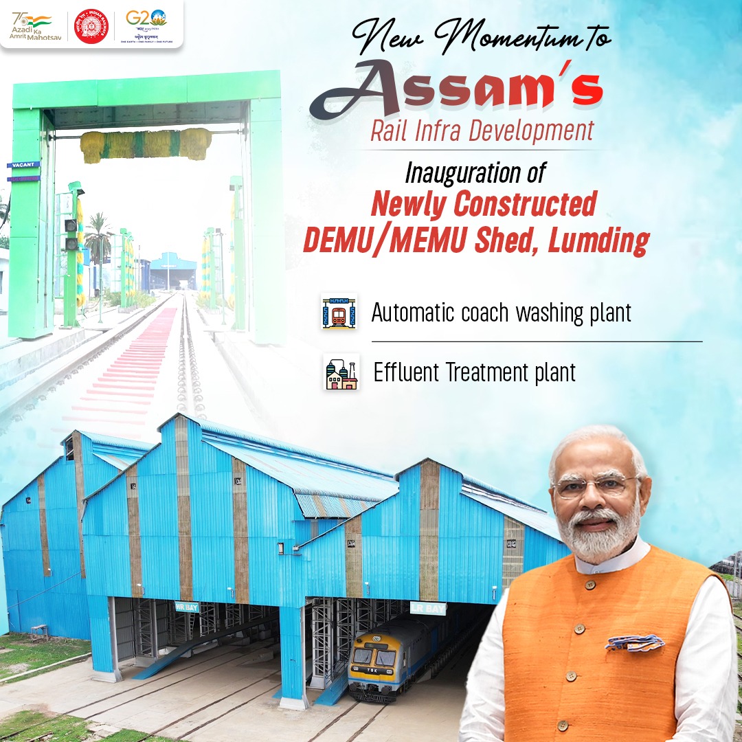 Ministry of Railways on Twitter: "Inauguration of the newly constructed DEMU/MEMU Shed at ...