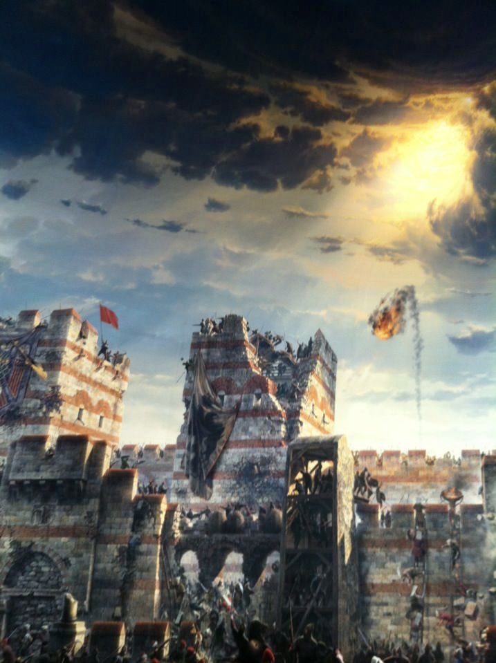 Today in AD 1453 the dying embers of the Roman Empire were snuffed out ...