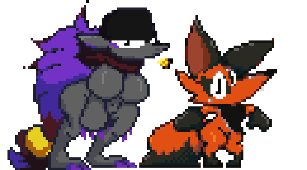 Shiny Lucario Pixel Art