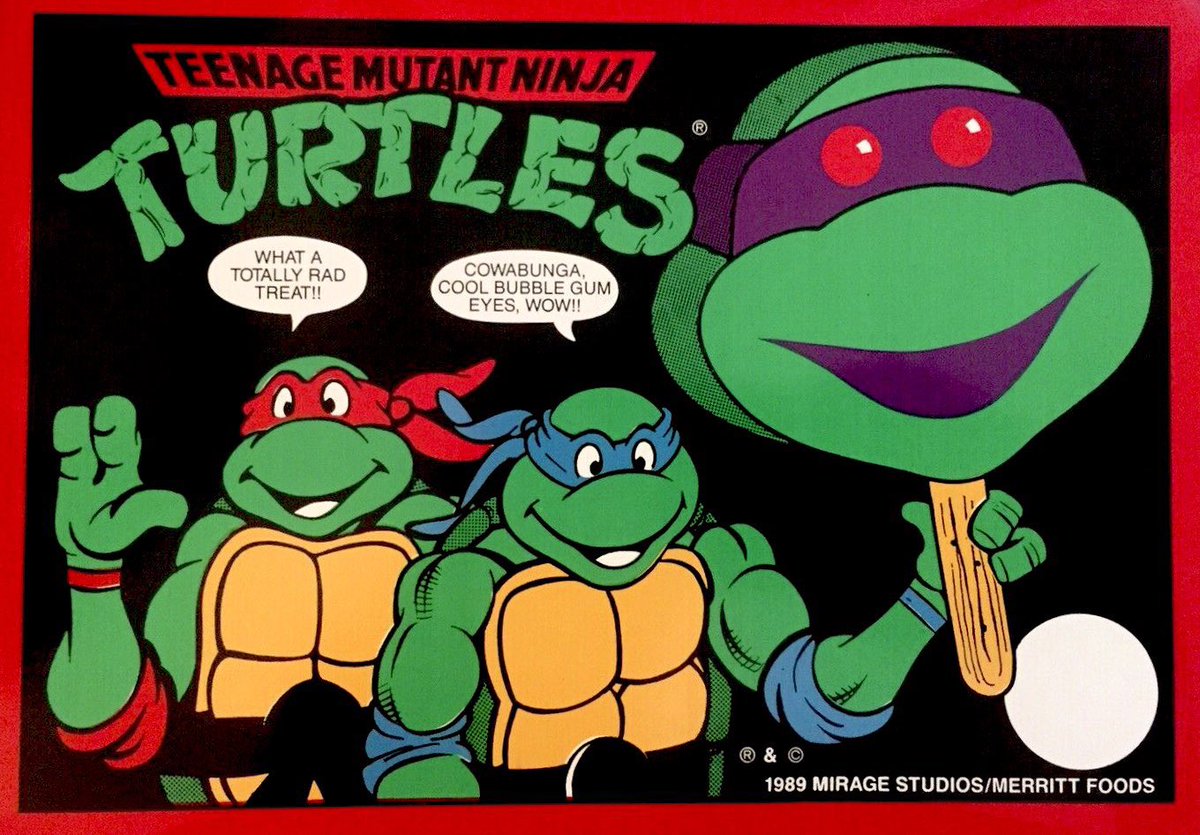 Retronewsnow On Twitter Teenage Mutant Ninja Turtles Ice Cream 1989