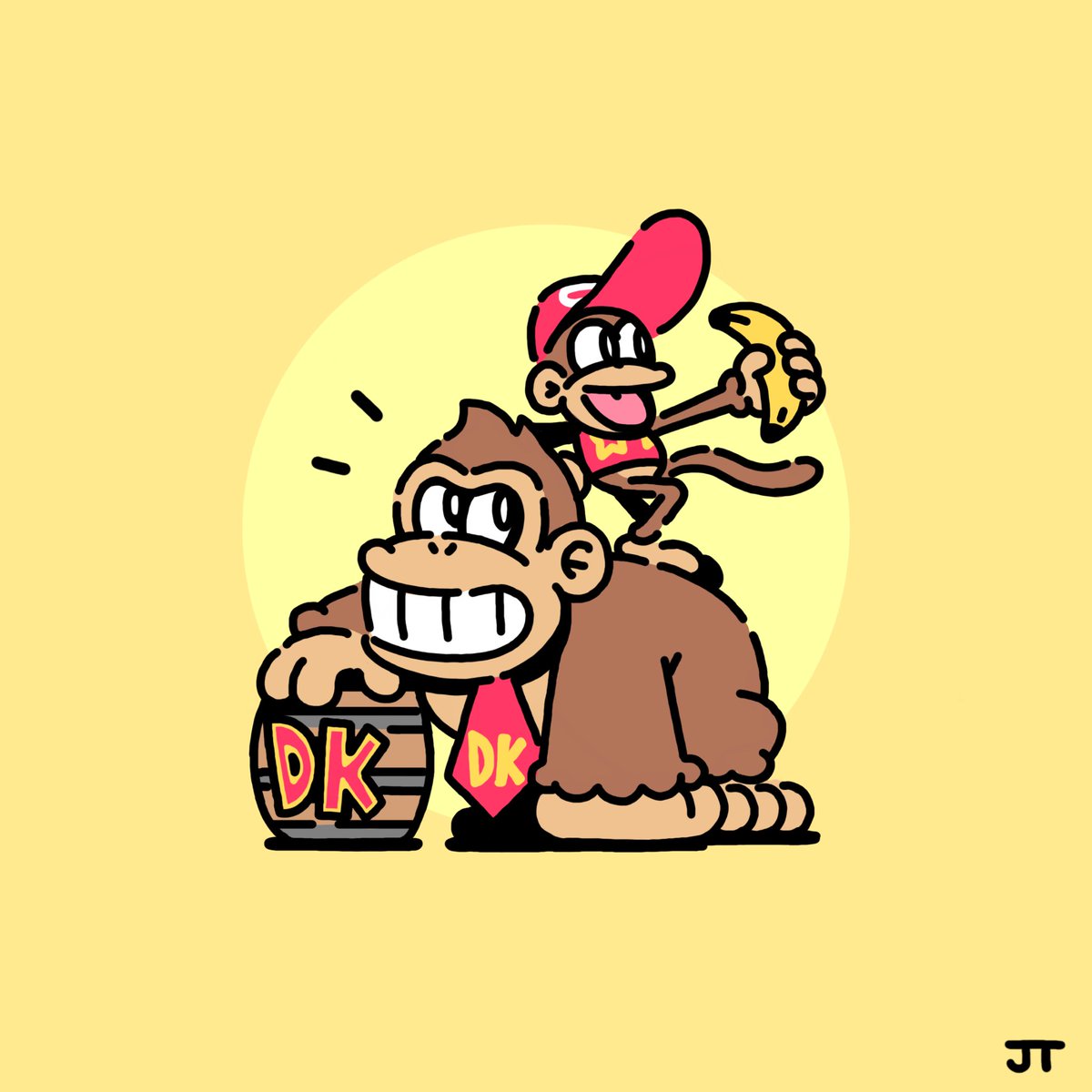 「Donkey and Diddy 」|James Turnerのイラスト