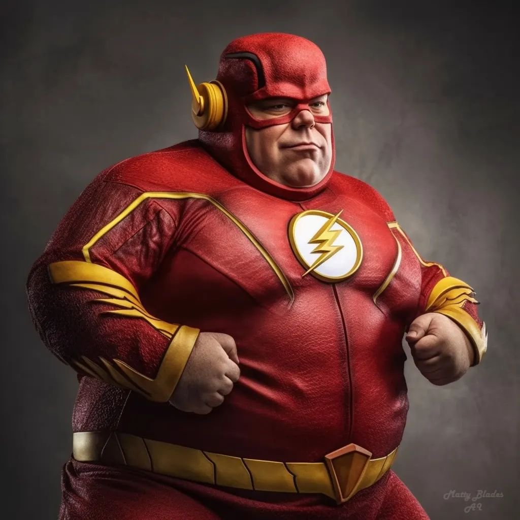 Plus Size Model Flashing