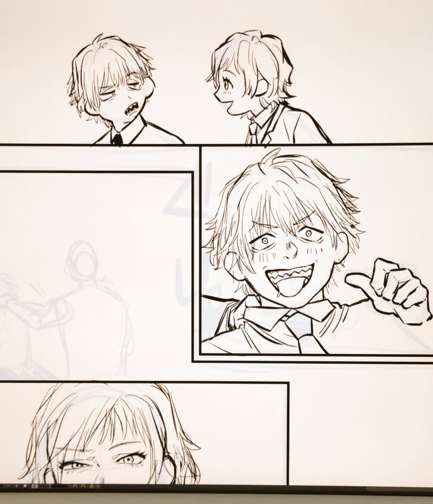 「今は描けるけど6月からrntnの原稿するから、脱稿する頃には描けなくなってそう」丸目の漫画