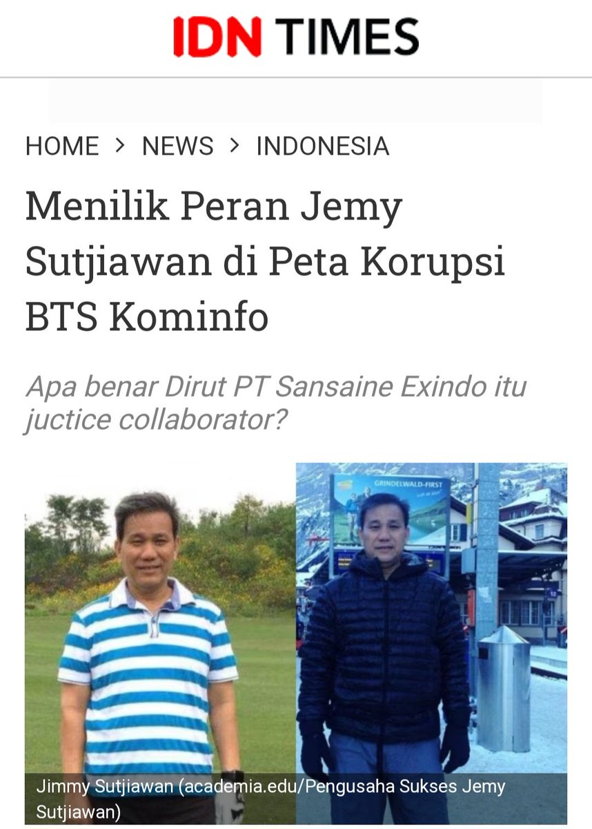 yosnggarang on Twitter: "Siapa sebenarnya Jemy Sutjiawan? Kata Kejaksaan,Dia Subkon Proyek BTS ...