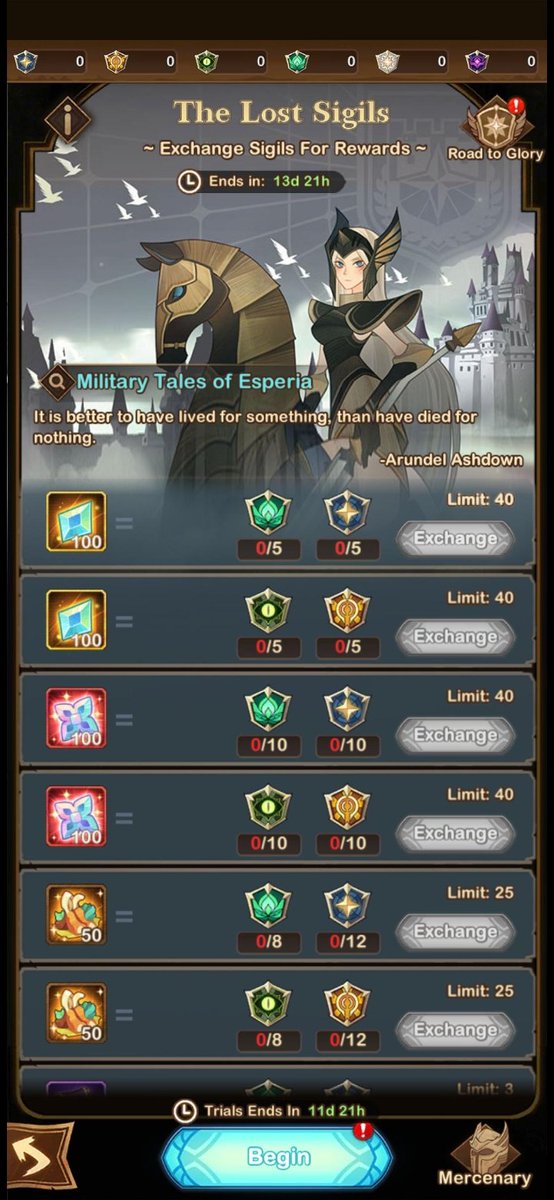 KEIKO on Twitter: "演武試練の情報です(*´ `)ﾉ https://reddit.com/r/afkarena/comments/13uirau/lost_sigils ...