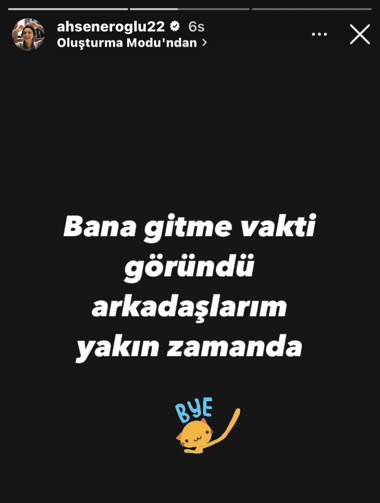 HaberLog on Twitter: "Oyuncu Ahsen Eroğlu, Türkiye'yi terk edeceğini duyurdu."