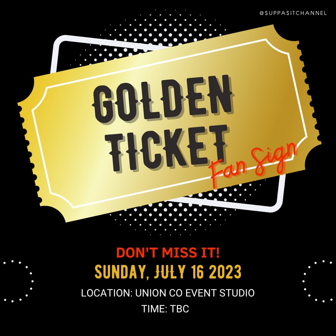 Customizable Golden Ticket