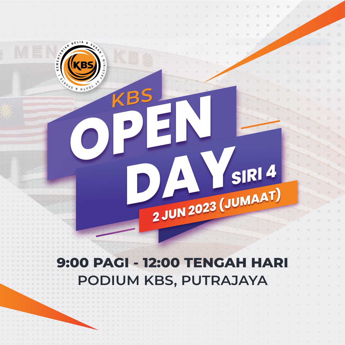 KBSMalaysia on Twitter: "KBS Open Day 2023 🔥⚡️ Panggilan kepada penggiat industri sukan dan ...