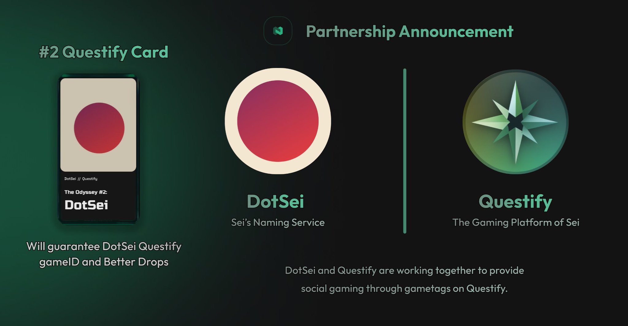 Questify (🎮, 🚢) | The first P2E Platform on SEI on Twitter: "Ahoy Questors 🧭 We are excited to ...