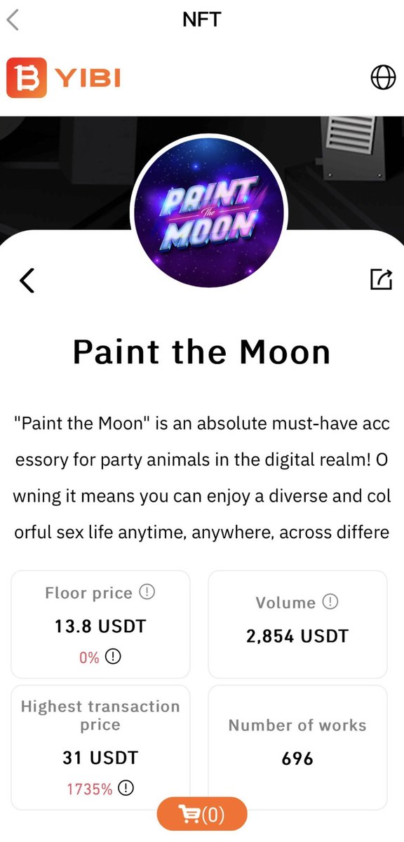 YIBI Official on Twitter: "RT @MoonIslandNFT: 🚀 "Paint the Moon" #NFTs SOLD OUT within 30mins ...
