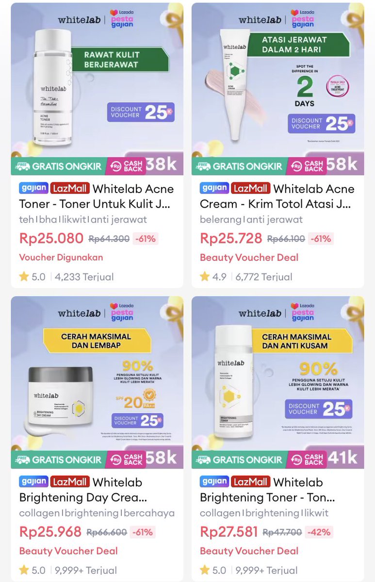 BerburuSale - Base Diskon Kukka on Twitter: "Whitelab Lazada https://s.lazada.co.id/s.krxMa?cc ...