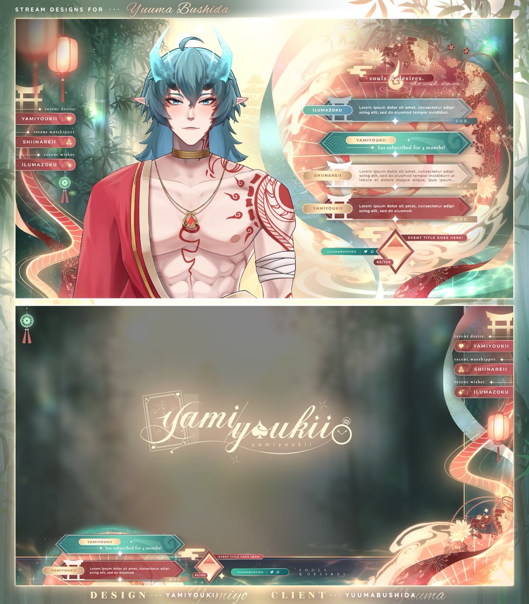 Yamiyo 🤍 | aeru studio on Twitter: "〖 CLIENT WORK 〗 ♡ ⋯ assets showcase for @YuumaBushida! 🤍 ...