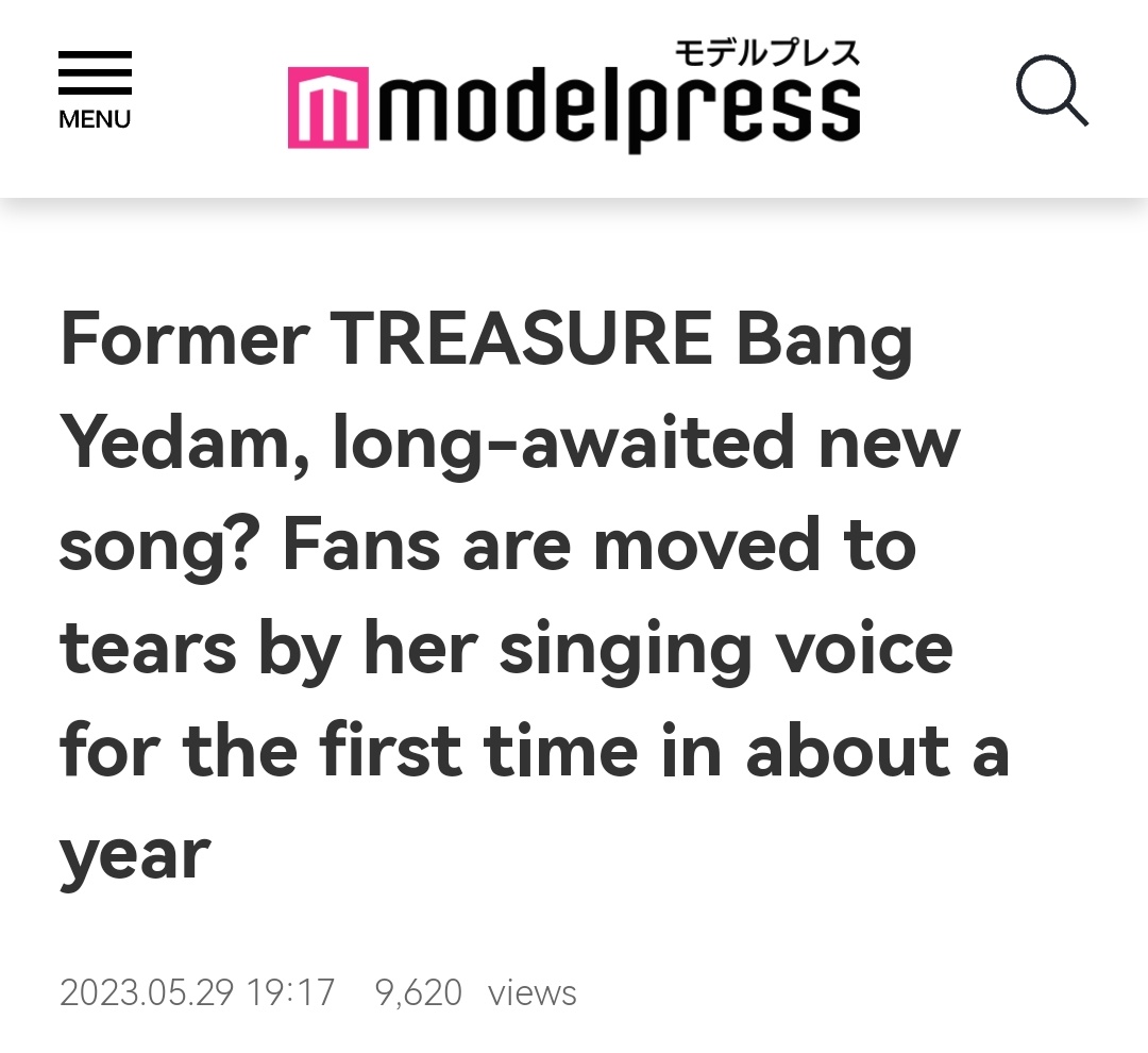 neth on Twitter: "RT @YEDAMBR_: [📰] MODELPRESS "It's been a long time since he released his ...